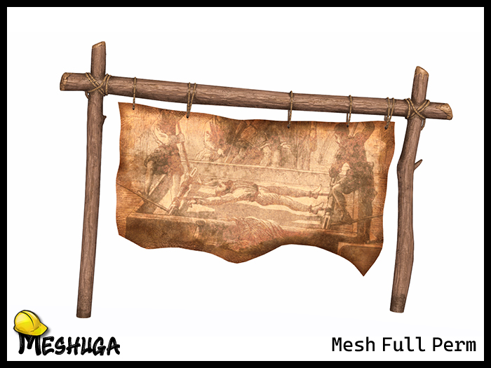 Second Life Marketplace - Meshuga Medieval Leather Display FULL PERM MESH