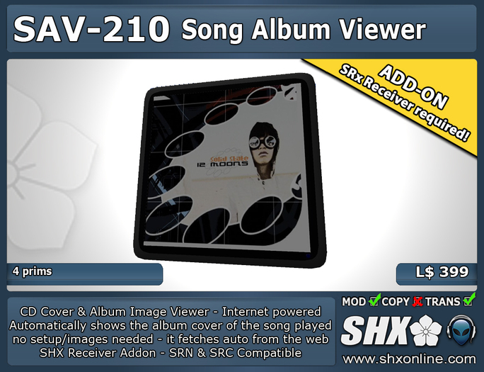 Second Life Marketplace - CD Cover & Album Song viewer SHX-SAV-210