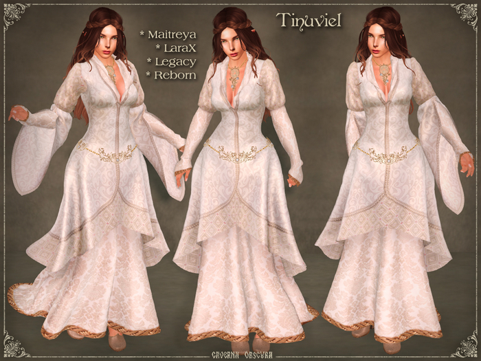 Second Life Marketplace - Tinuviel Gown by Caverna Obscura -- Maitreya ...