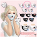 Second Life Marketplace - NYU - Dorky Face Masks Gacha, Teddy!! (White)
