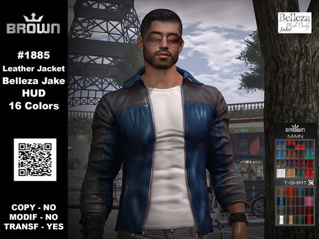 Second Life Marketplace - 1885 Leather Jacket / Jake / Gianni ...