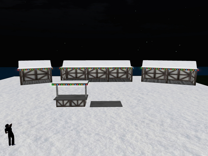 Second Life Marketplace - Christmas market stall Tudor 2A