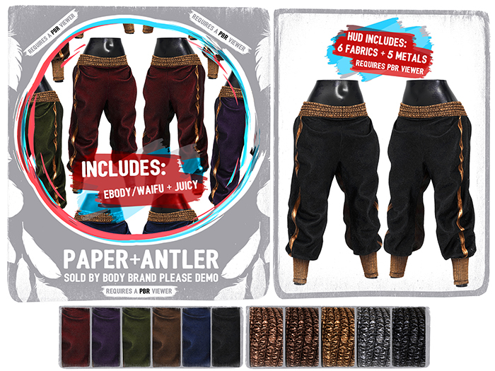 Second Life Marketplace - Paper + Antler - Elly Sweats - PBR ENABLED ...