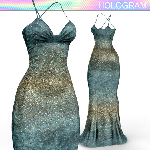 Second Life Marketplace - Glitter Hologram Gown