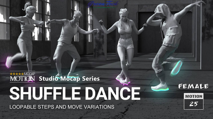 Second Life Marketplace - GreenTech Mocap Female Shuffle Dance 25 ...