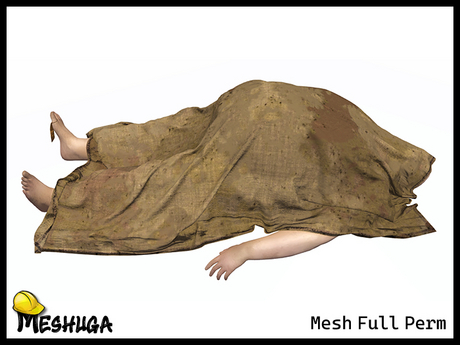 Second Life Marketplace - Meshuga Horror - Fat Dead Body FULL PERM MESH