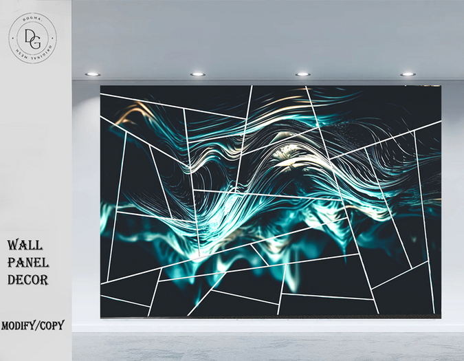 Second Life Marketplace - [Dogma] Wall Panel Abstract Waves