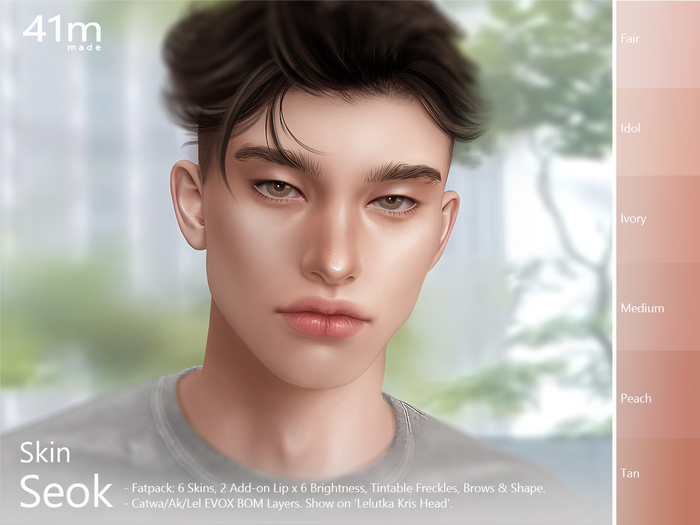 Second Life Marketplace - 41m / Skin Seok / EvoX FATPACK