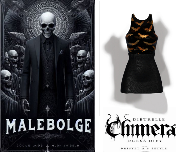 Second Life Marketplace - Chimera dress - Kupra - HALLOWEEN Special ...