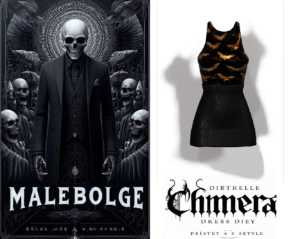 Second Life Marketplace - Chimera dress - Kupra - HALLOWEEN Special ...