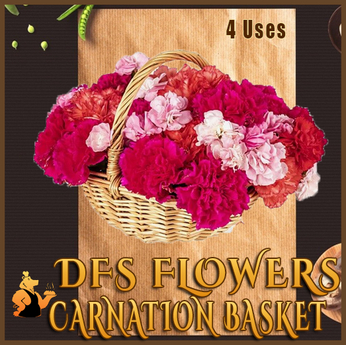 Second Life Marketplace - DFS Flowers - Carnation Basket (Actual Item)