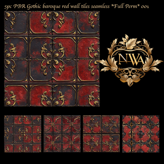 Second Life Marketplace - [NWA] PBR - Gothic Wall Tiles (Sovereign ...