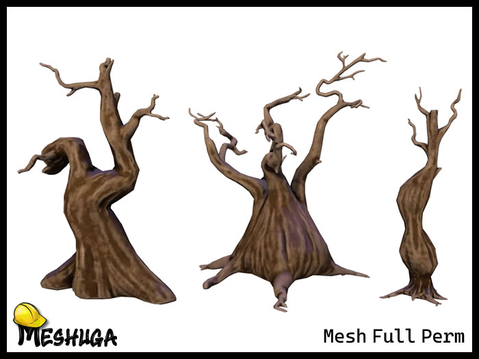 Second Life Marketplace - Meshuga Halloween Forest Trees FULL PERM MESH