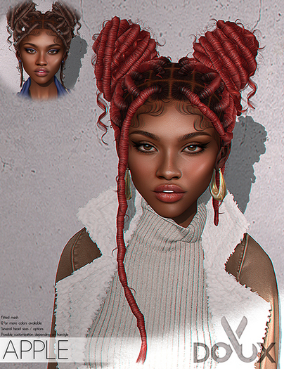 Second Life Marketplace - DOUX - Apple hairstyle [DEMO]