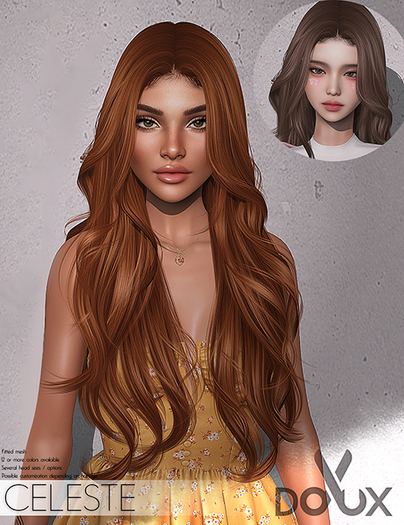 Second Life Marketplace - DOUX - Celeste hairstyle [BLOGGER PACK]