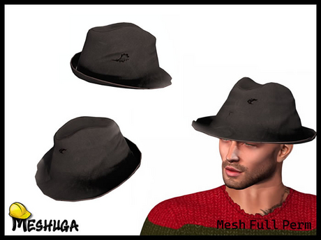 Second Life Marketplace - Meshuga Halloween Freddy's Hat FULL PERM MESH