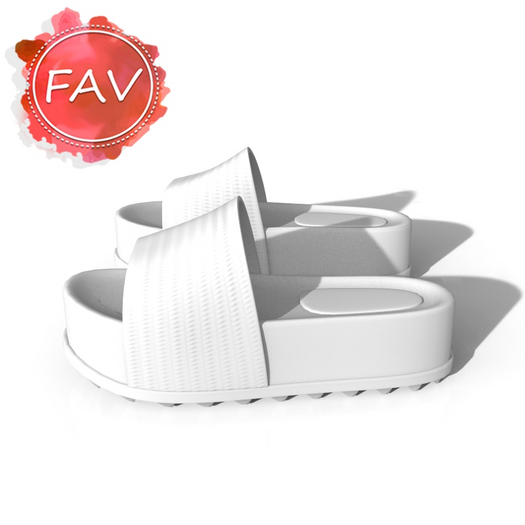 Second Life Marketplace - White Slippers
