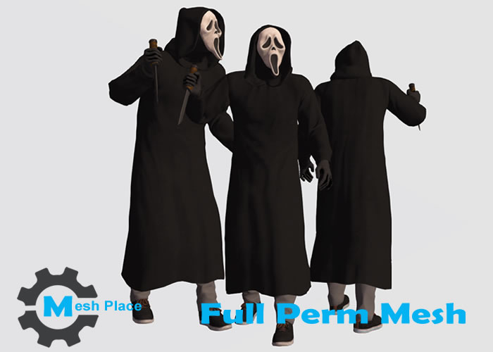 Second Life Marketplace - Mesh Place - Halloween Ghostface Character ...