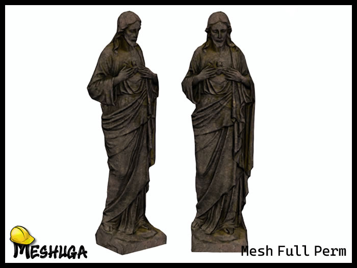 Second Life Marketplace - Meshuga Halloween Gothic Cemetery Jesus ...