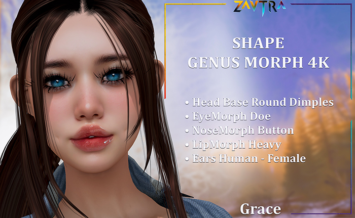 Second Life Marketplace - - ZaVtra - SHAPE GENUS MORPH 4K Head + Legacy ...