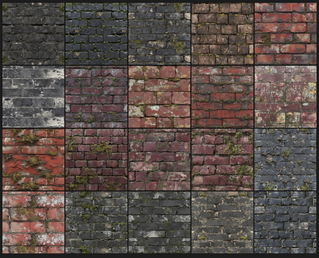 Second Life Marketplace - Seamless - Brick Wall Textures V5 (20 ...