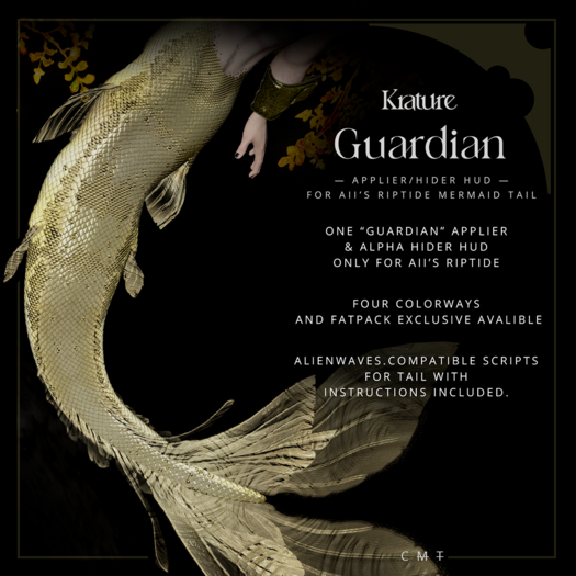 Second Life Marketplace - ((Krature)) - Guardian - Mermaid Tail Riptide ...