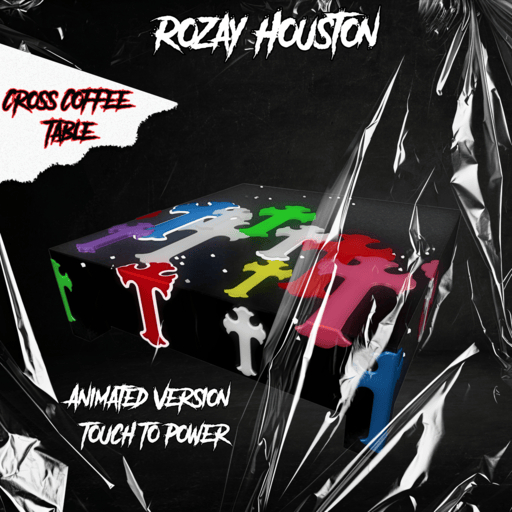 Second Life Marketplace - RozayHouston-Cross Led Coffee Table