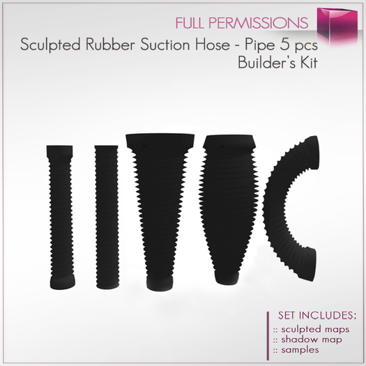 Second Life Marketplace - Full Perm Sculpted Rubber Suction Hose ...
