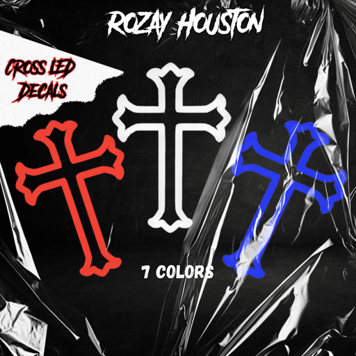 Second Life Marketplace - RozayHouston-Cross LED Decals