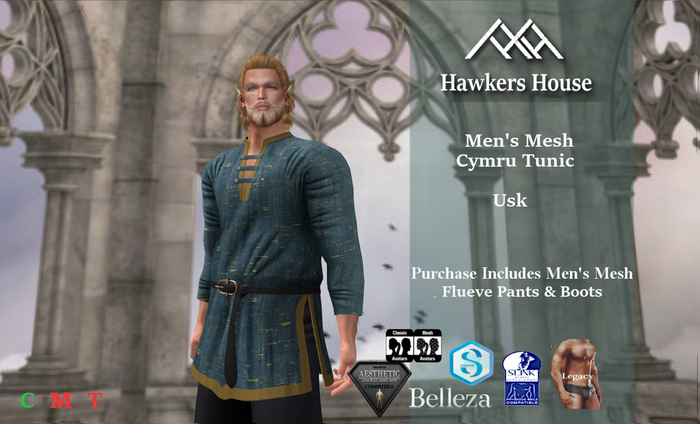 Second Life Marketplace - *HH* Men's Mesh Cymru Tunic Usk