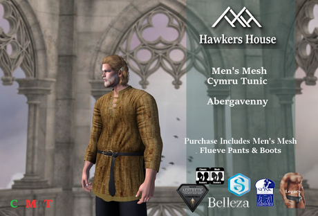 Second Life Marketplace - *HH* Men's Mesh Cymru Tunic Abergavenny