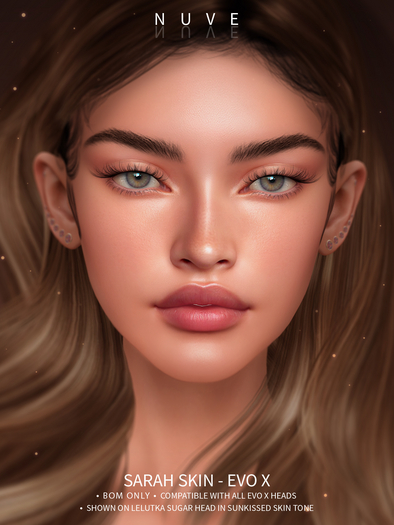 Second Life Marketplace - Nuve. Sarah skin Vermillion - Lelutka Evo X