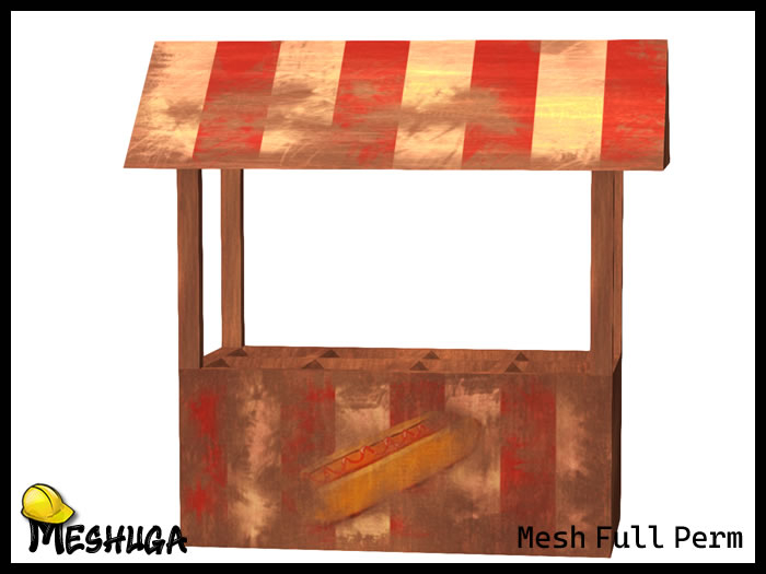 Second Life Marketplace - Meshuga Horror Circus - Carnival Food Booth ...