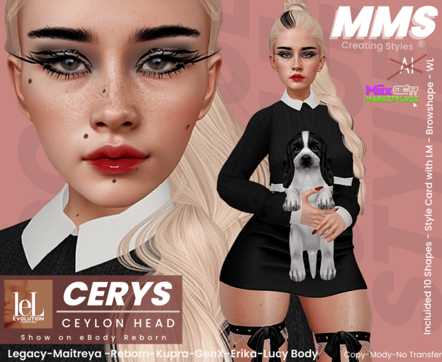 Second Life Marketplace - SALE-MakeMyShape -Cerys shape -Lelutka Ceylon ...