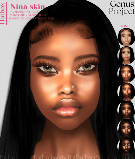 Second Life Marketplace - LUVA x Genus project- nina skin FATPACK