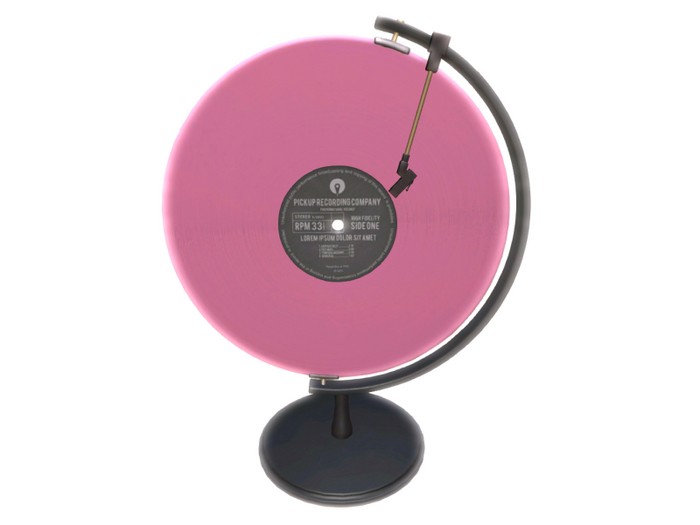 Second Life Marketplace - [Kres] Almost Famous - Record Globe - Pink