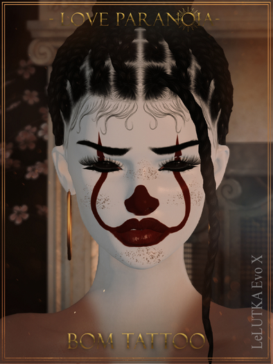 Second Life Marketplace - -LP- ^Clown Mask^ LeLUTKA Head BOM V