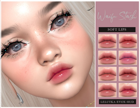 Second Life Marketplace - [Waifu Stash] - Lipstick Soft Lips Lelutka Evox