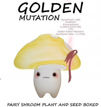 Second Life Marketplace - GOLDEN MUTATION FAIRY SHROOM PAPILLON PLANT ...