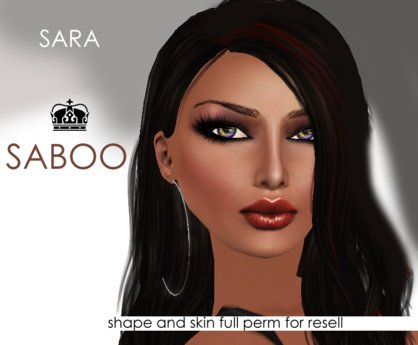 Second Life Marketplace - *SABOO* SARA Skins & Shape FULL PERM