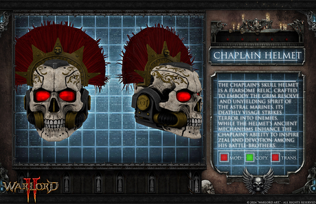 Second Life Marketplace - [WARLORD] High Chaplain Helmet - Relic *FP*