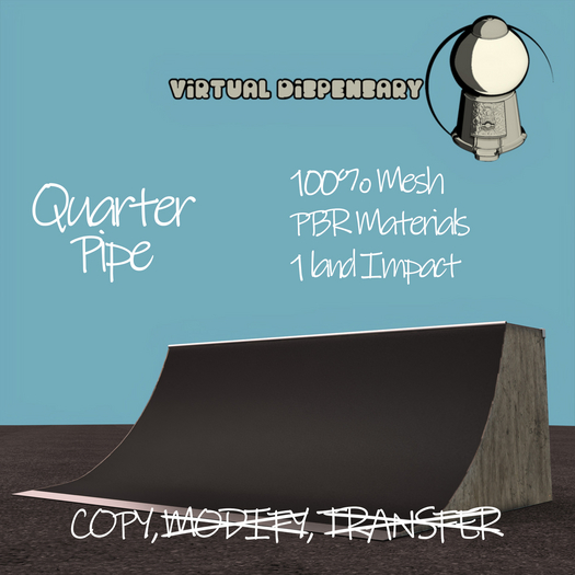 Second Life Marketplace - Quarter Pipe [Virtual Dispensary]