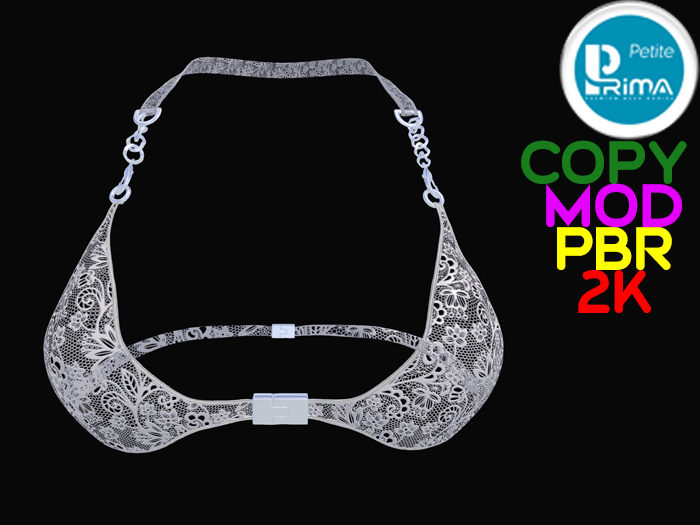 Second Life Marketplace - Chain-Strap-Bikini-Top-LaceNK06-MOD