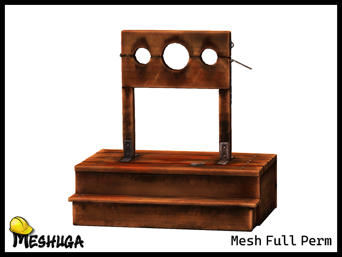 Second Life Marketplace - Meshuga Torture Room - Pillory FULL PERM MESH