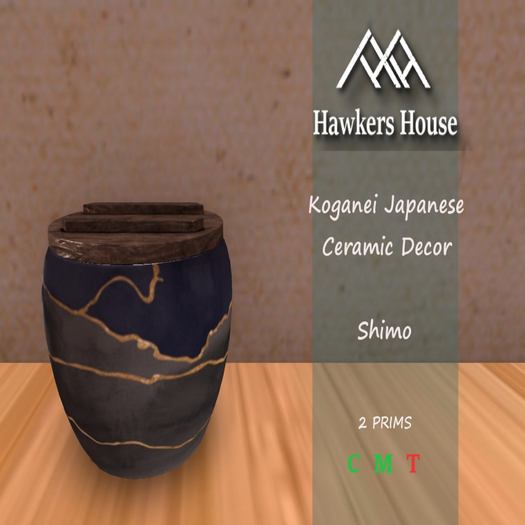 Second Life Marketplace - *HH* Koganei Japanese Ceramic Decor Shimo