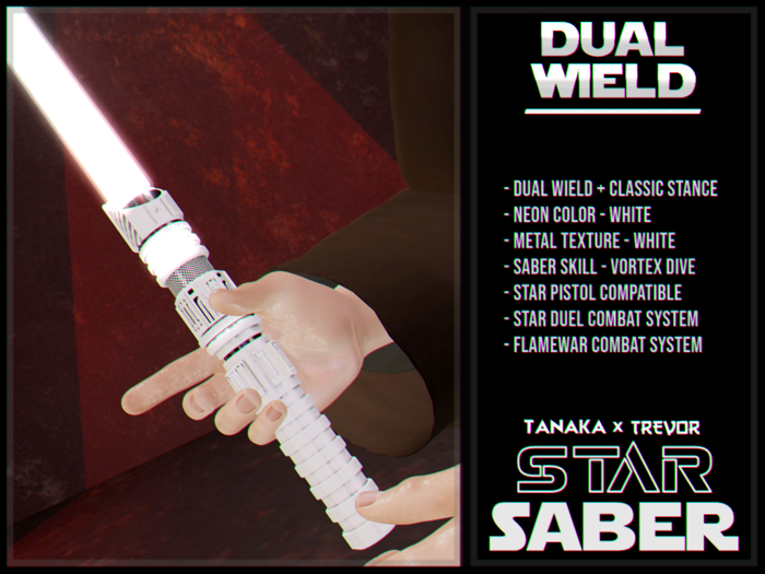 Second Life Marketplace - [TANAKA x TREVOR] - STAR SABER - (DUAL WIELD)
