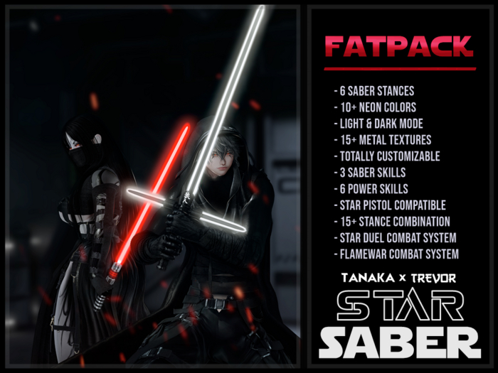 Second Life Marketplace - [TANAKA x TREVOR] - STAR SABER - (FATPACK ...