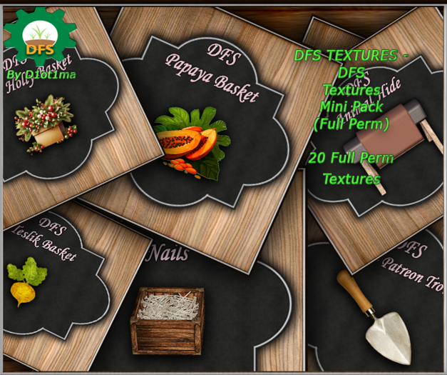 Second Life Marketplace - DFS TEXTURES - DFS Textures Mini Pack (Full Perm)