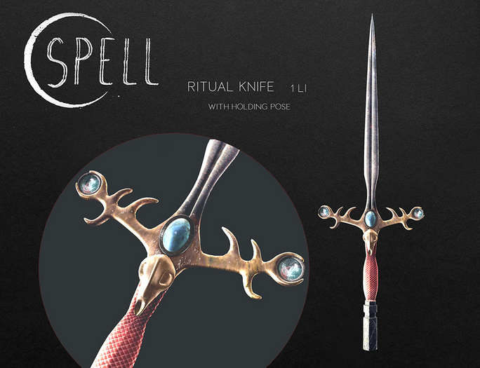 Second Life Marketplace - 3 SPELL : Ritual Knife
