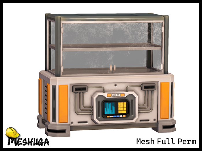 Second Life Marketplace - Meshuga Sci-Fi Stasis Cabinet FULL PERM MESH